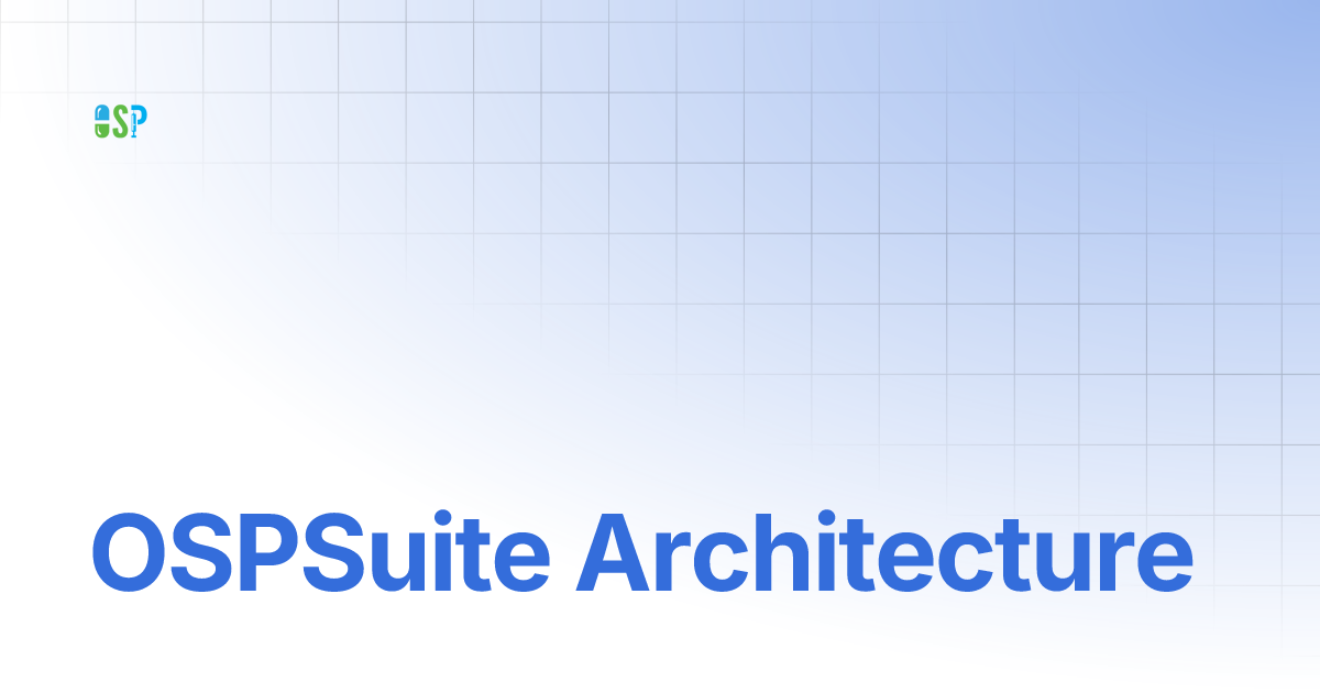 OSPSuite Architecture | Developer Documentation